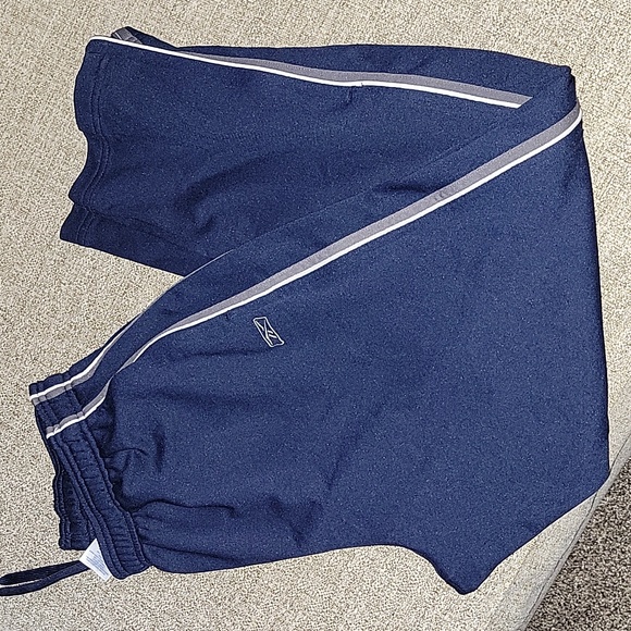 Reebok | Pants | Reebok Sz L Mens Sweat Pant Blue With White And Gray ...